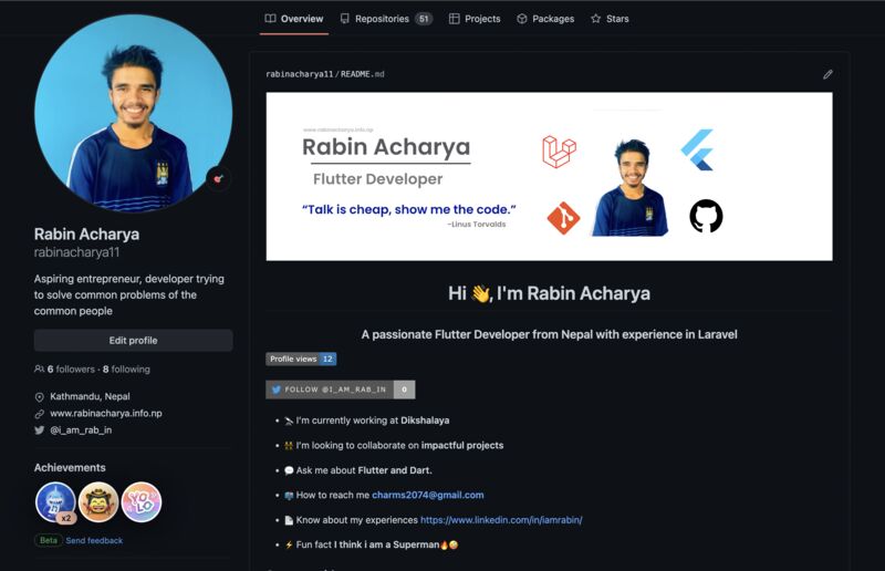 Rabin Acharya on LinkedIn: #developer #flutterdeveloper #mobiledeveloper Rabin Acharya on LinkedIn: #developer #flutterdeveloper #mobiledeveloper