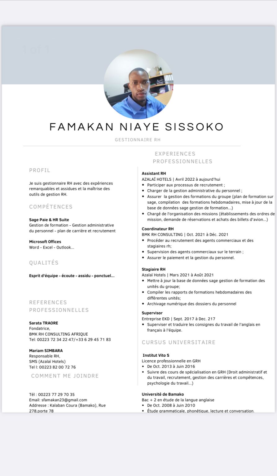 Saran Safiatou DAO on LinkedIn: Bonjour Cher réseau, je vous soumets le ... Saran Safiatou DAO on LinkedIn: Bonjour Cher réseau, je vous soumets le ...