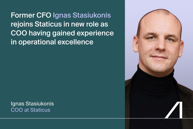 Staticus auf LinkedIn: We are delighted to announce that Ignas ... Staticus auf LinkedIn: We are delighted to announce that Ignas ...