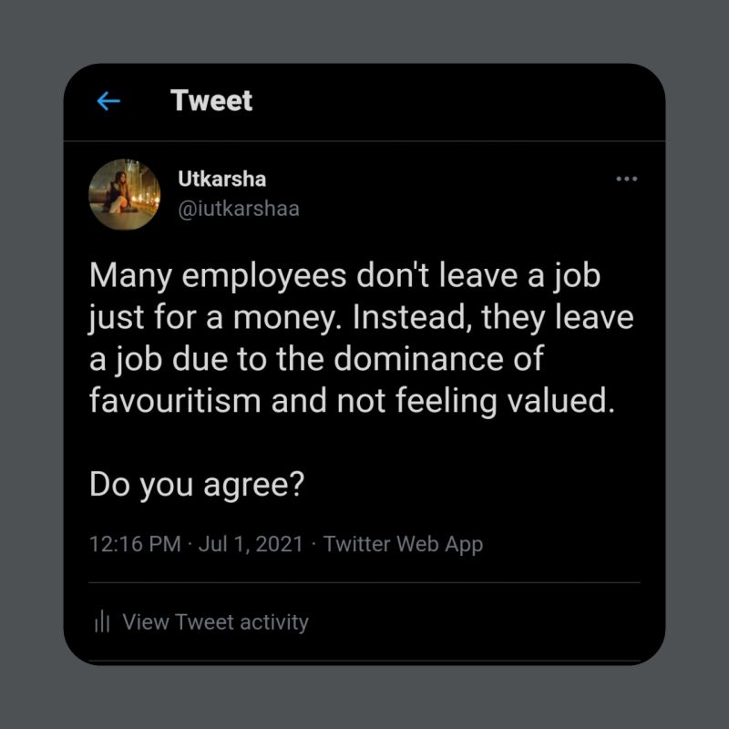 Utkarsha Sontakke on LinkedIn: Do you Agree? | 505 comments Utkarsha Sontakke on LinkedIn: Do you Agree? | 505 comments