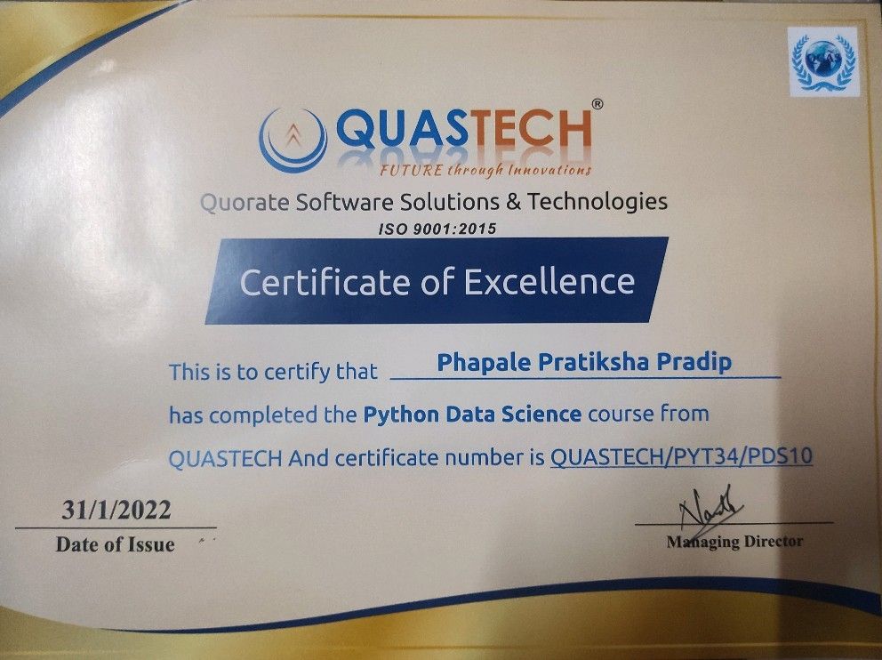Pratiksha Phapale on LinkedIn: #datascience #python #share Pratiksha Phapale on LinkedIn: #datascience #python #share