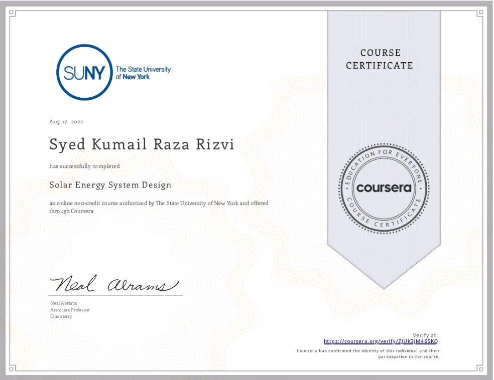 Kumail Raza on LinkedIn: #solarenergy #design #learning Kumail Raza on LinkedIn: #solarenergy #design #learning