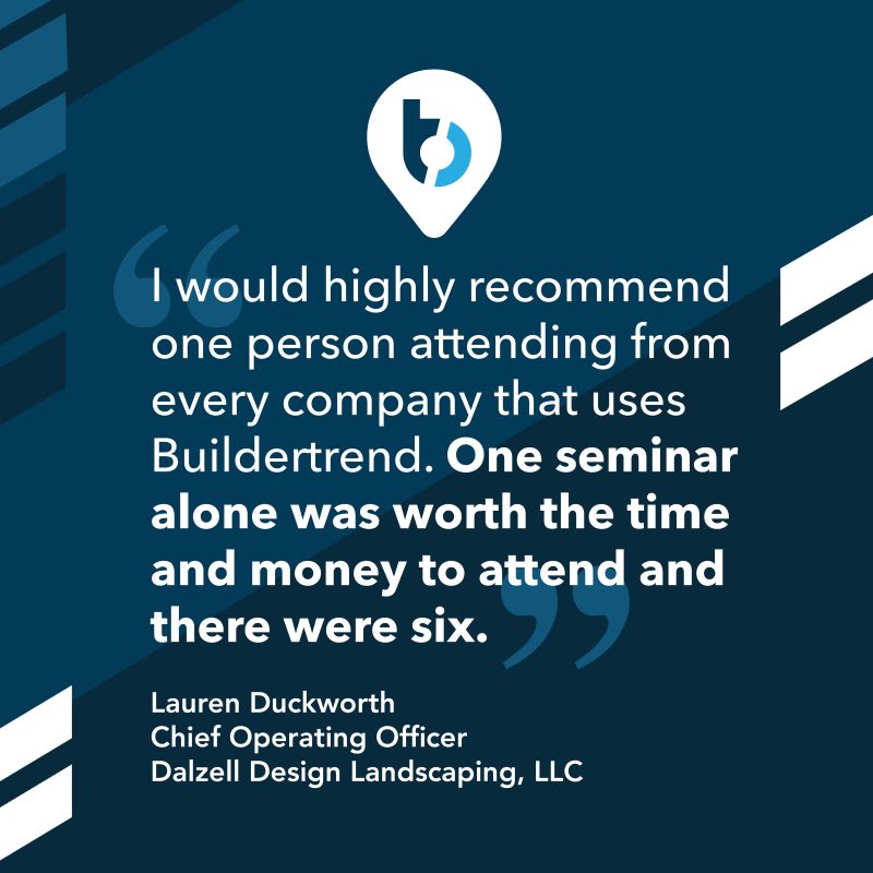Buildertrend on LinkedIn: Take it from Lauren – you don’t want to miss ... Buildertrend on LinkedIn: Take it from Lauren – you don’t want to miss ...