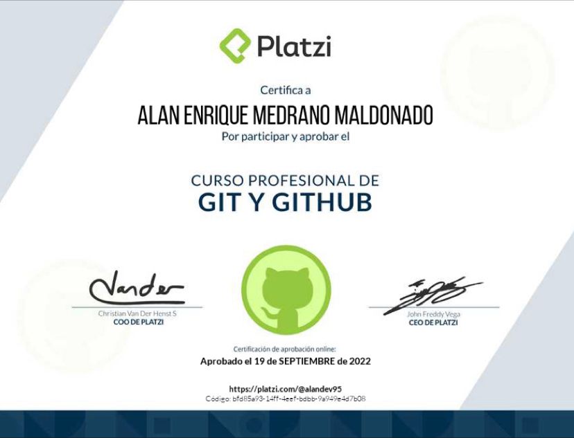 Alan Enrique Medrano Maldonado on LinkedIn: #platzi #git #github # ... Alan Enrique Medrano Maldonado on LinkedIn: #platzi #git #github # ...