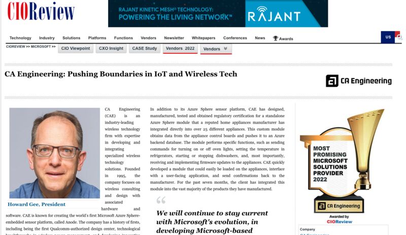 CA Engineering on LinkedIn: CA Engineering: Pushing Boundaries in IoT ... CA Engineering on LinkedIn: CA Engineering: Pushing Boundaries in IoT ...