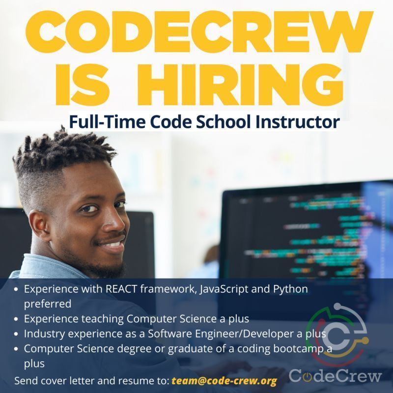 CodeCrew on LinkedIn: CodeCrew Code School courses range from ... CodeCrew on LinkedIn: CodeCrew Code School courses range from ...