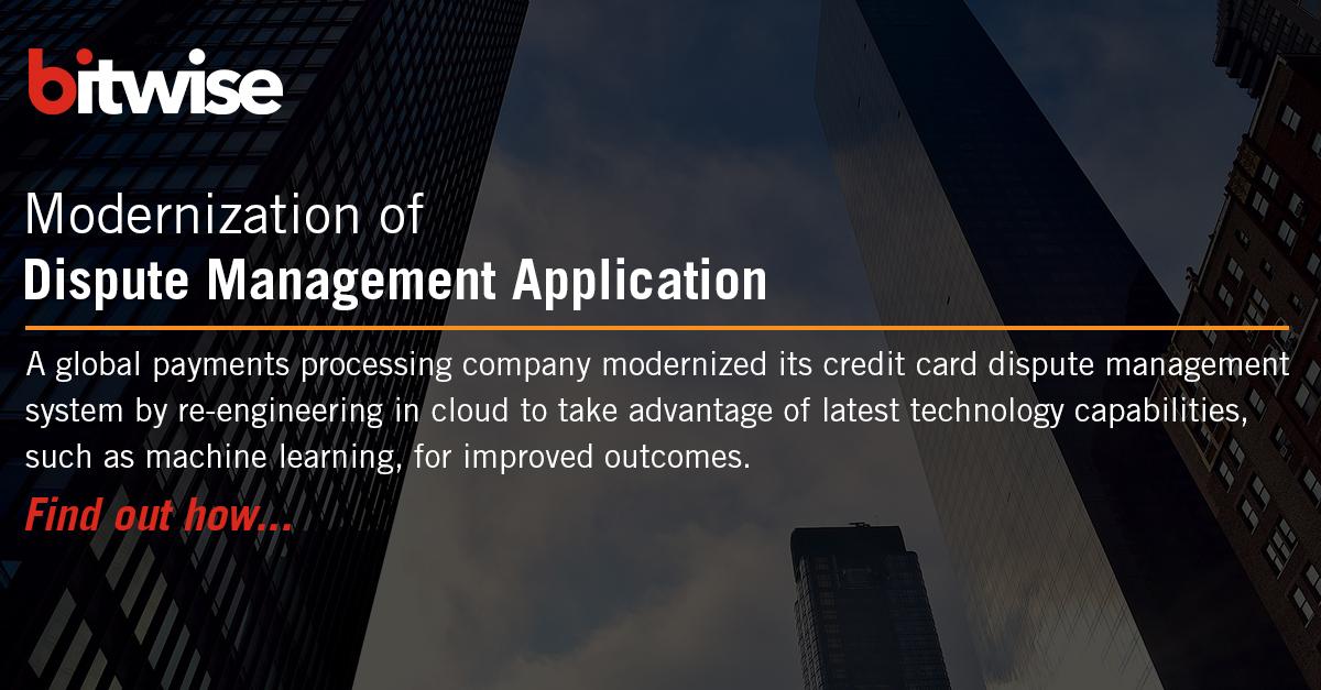 Bitwise Inc on LinkedIn: #DisputeManagement #Cloud Bitwise Inc on LinkedIn: #DisputeManagement #Cloud