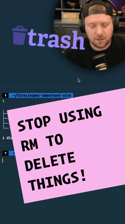 Wes Bos on LinkedIn: 🔥 STOP using rm -rf to delete files on your ... Wes Bos on LinkedIn: 🔥 STOP using rm -rf to delete files on your ...