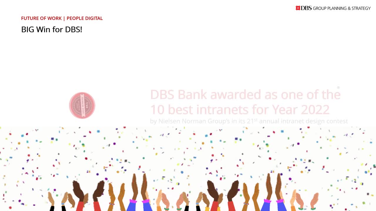 DBS Innovates on LinkedIn: DBS - 10 Best Intranets of 2022.mp4 DBS Innovates on LinkedIn: DBS - 10 Best Intranets of 2022.mp4