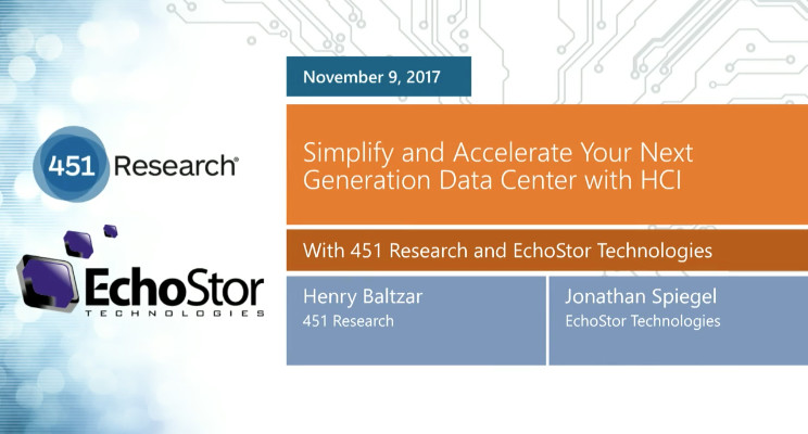 Next Generation Data Center with EchoStor Technologies Next Generation Data Center with EchoStor Technologies