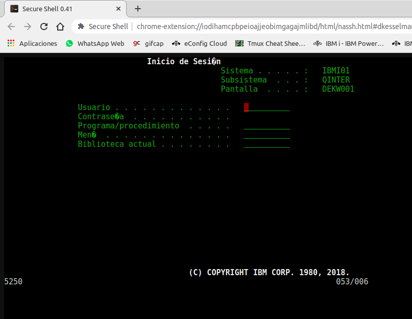 IBM i - Getting a secure TN5250 emulator with Chrome Browser IBM i - Getting a secure TN5250 emulator with Chrome Browser