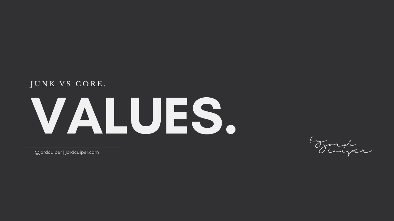 Values; Junk vs Core. Values; Junk vs Core.