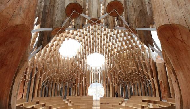 Stunning domed chapel of wood built for divine communion Stunning domed chapel of wood built for divine communion