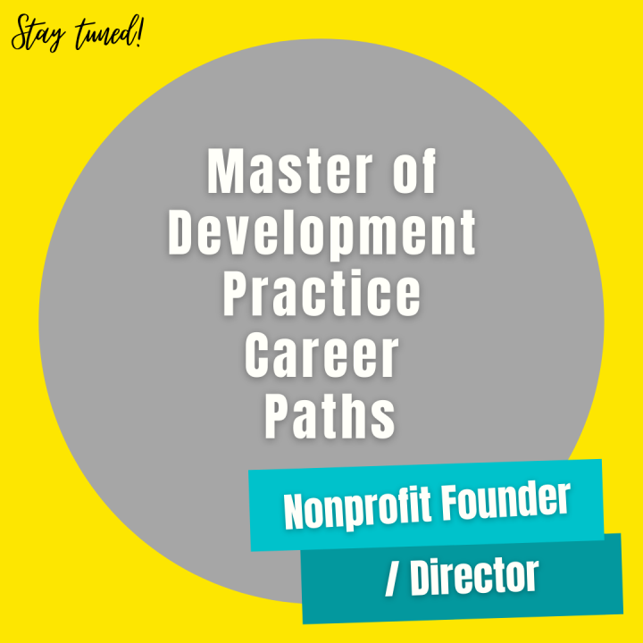 MDP Career Paths - Nonprofit founder/director MDP Career Paths - Nonprofit founder/director