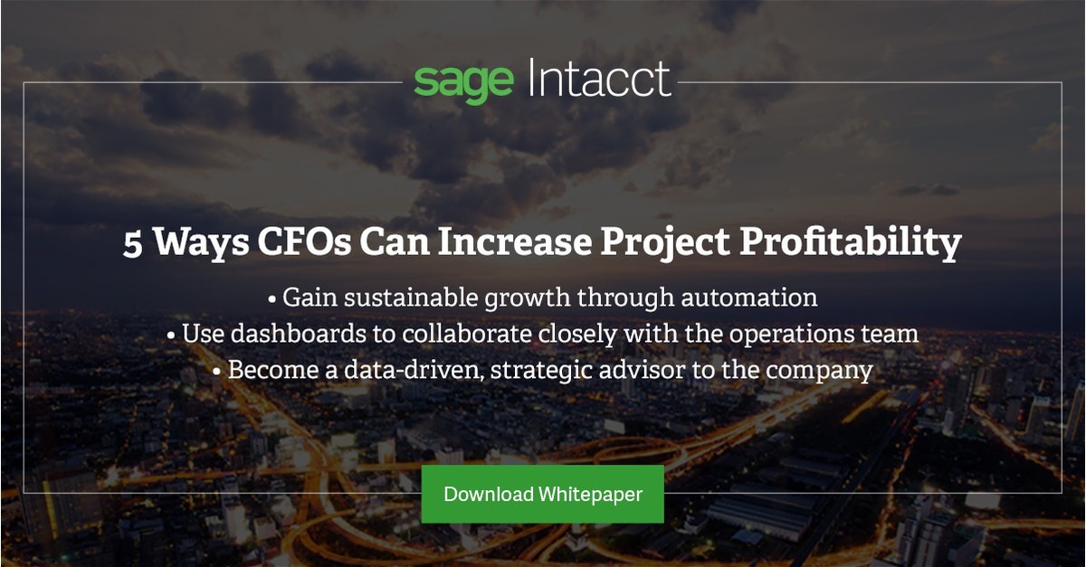 Sage Intacct, Inc. on LinkedIn: 5 Ways CFOs Can Increase Project ... Sage Intacct, Inc. on LinkedIn: 5 Ways CFOs Can Increase Project ...