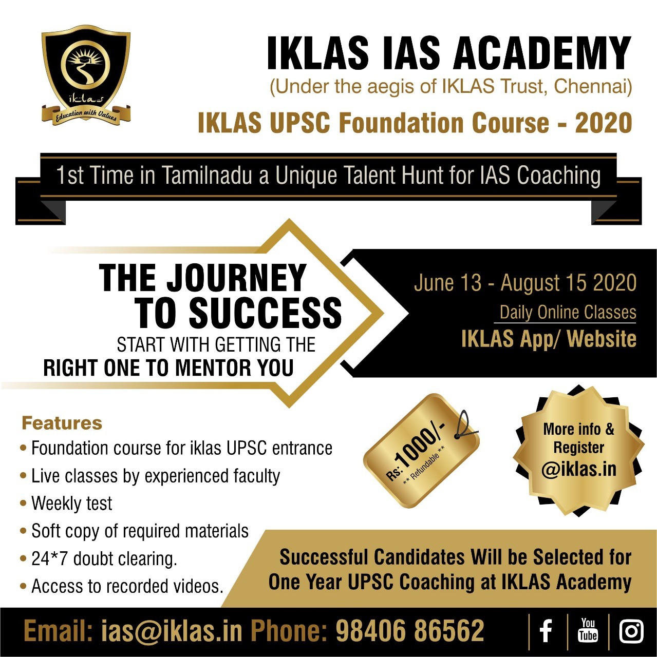 IKLAS IAS ACADEMY | LinkedIn IKLAS IAS ACADEMY | LinkedIn