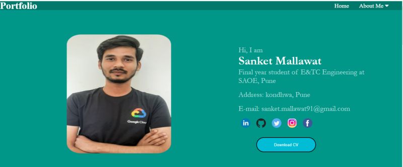 Sanket Mallawat on LinkedIn: #portfoliowebsite #html #css | 20 comments Sanket Mallawat on LinkedIn: #portfoliowebsite #html #css | 20 comments