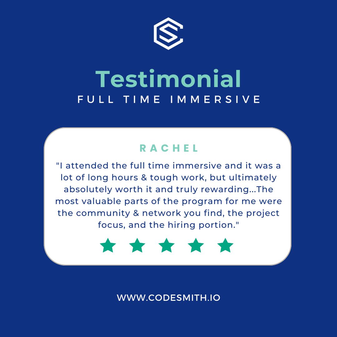 Codesmith on LinkedIn: #Codesmith #Programmer #JavaScript Codesmith on LinkedIn: #Codesmith #Programmer #JavaScript