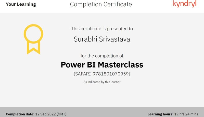 Surabhi Srivastava on LinkedIn: #powerbi #kyndryl #oreilly Surabhi Srivastava on LinkedIn: #powerbi #kyndryl #oreilly