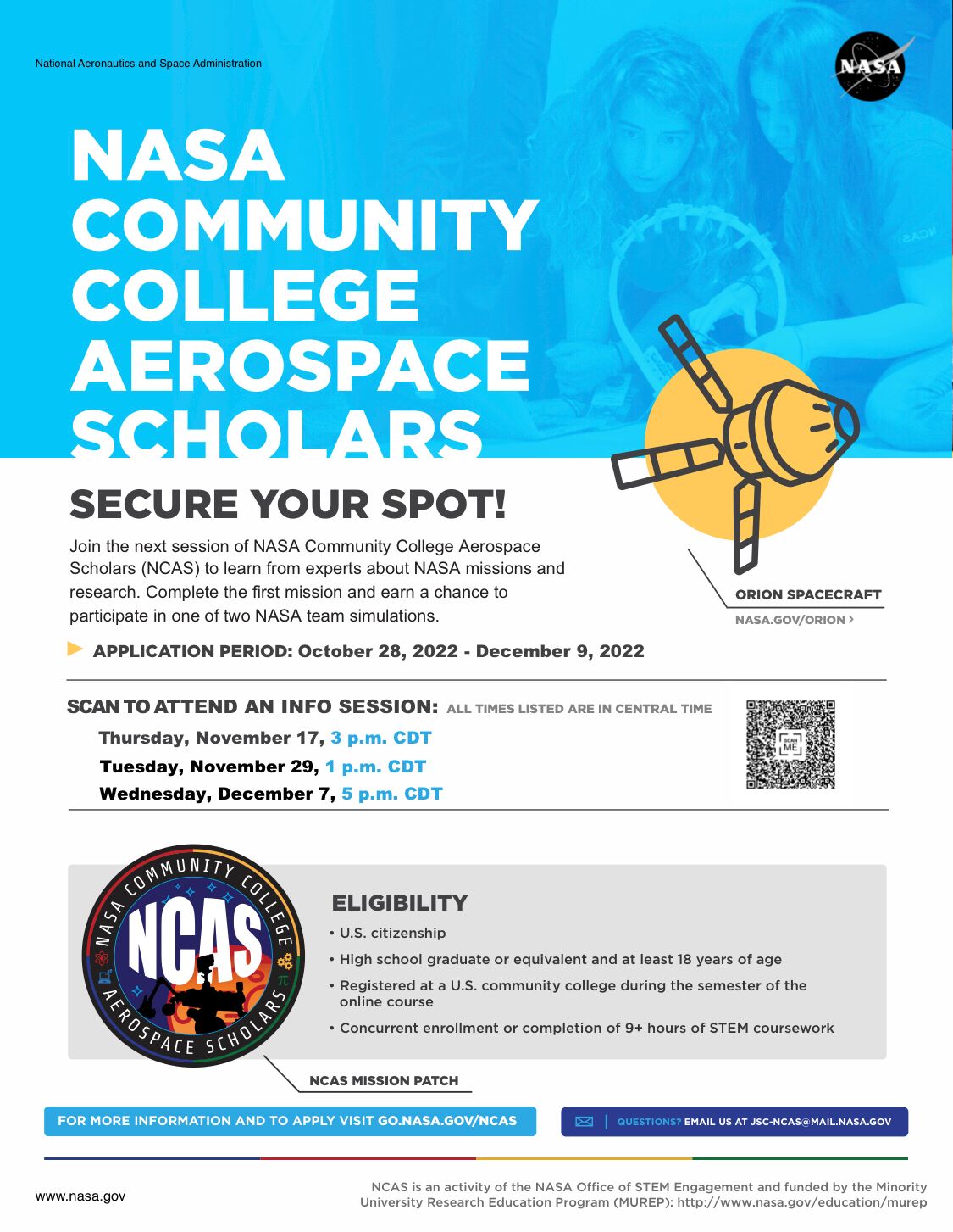 Tim Gallagher on LinkedIn: NCAS Mission 1 application is now open in ... Tim Gallagher on LinkedIn: NCAS Mission 1 application is now open in ...