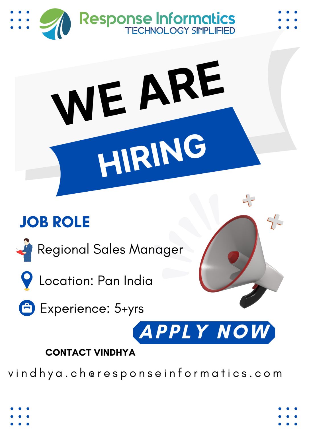 Response Informatics on LinkedIn: #hotjobs #vacancies #hiringimmediately Response Informatics on LinkedIn: #hotjobs #vacancies #hiringimmediately
