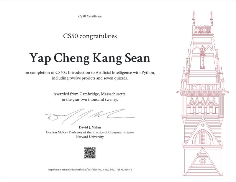 Sean Yap on LinkedIn: #cs50 #python #articialintelligence | 30 comments Sean Yap on LinkedIn: #cs50 #python #articialintelligence | 30 comments