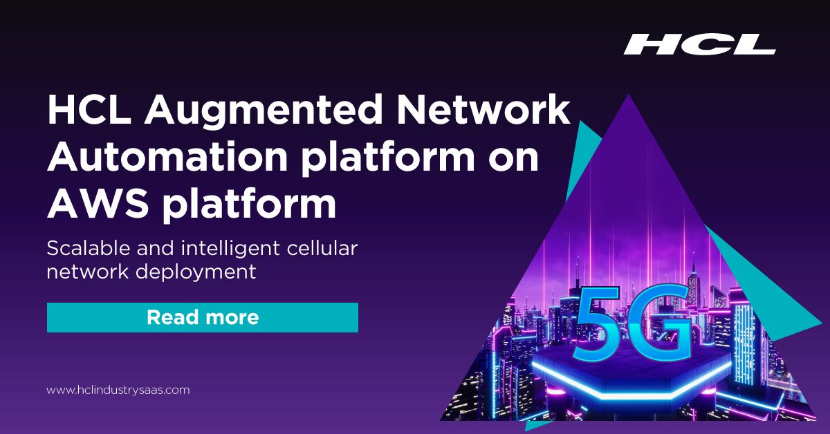 HCL 5G on LinkedIn: #networkautomation #hcltech #awspartner HCL 5G on LinkedIn: #networkautomation #hcltech #awspartner
