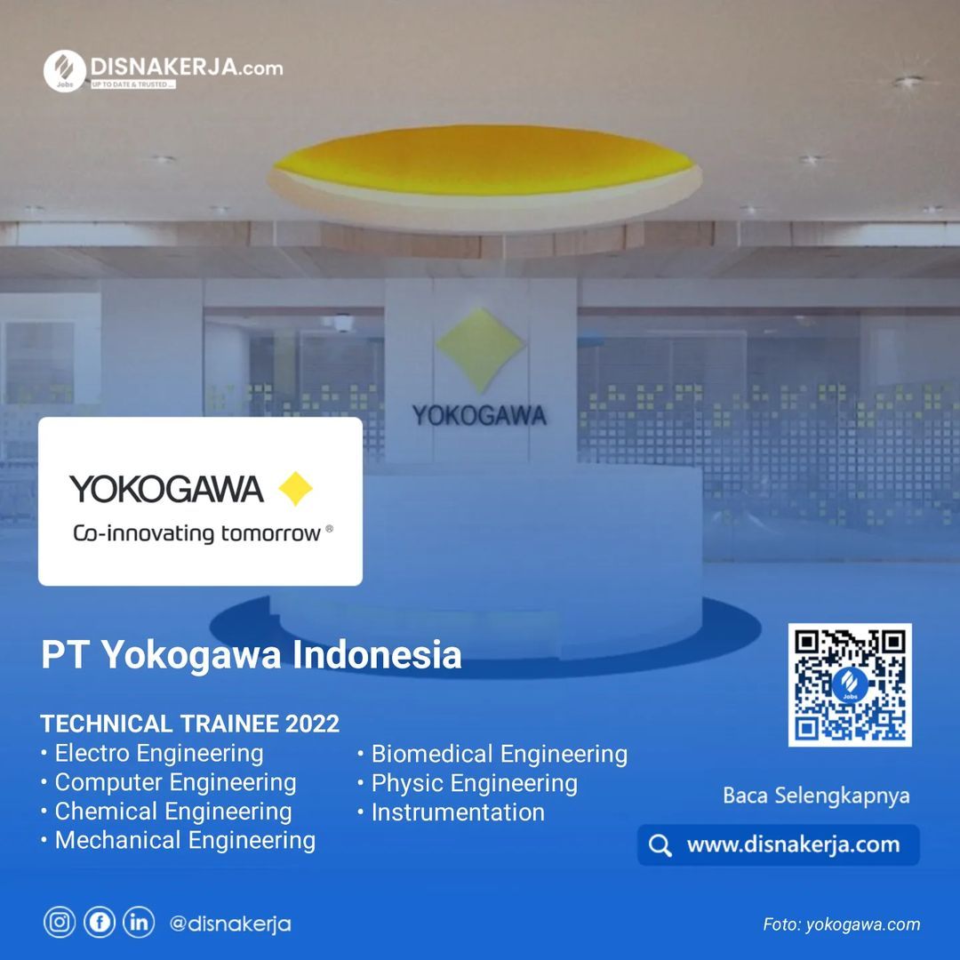 DISNAKERJA on LinkedIn: PT Yokogawa Indonesia - DISNAKERJA.COM | 19 ... DISNAKERJA on LinkedIn: PT Yokogawa Indonesia - DISNAKERJA.COM | 19 ...