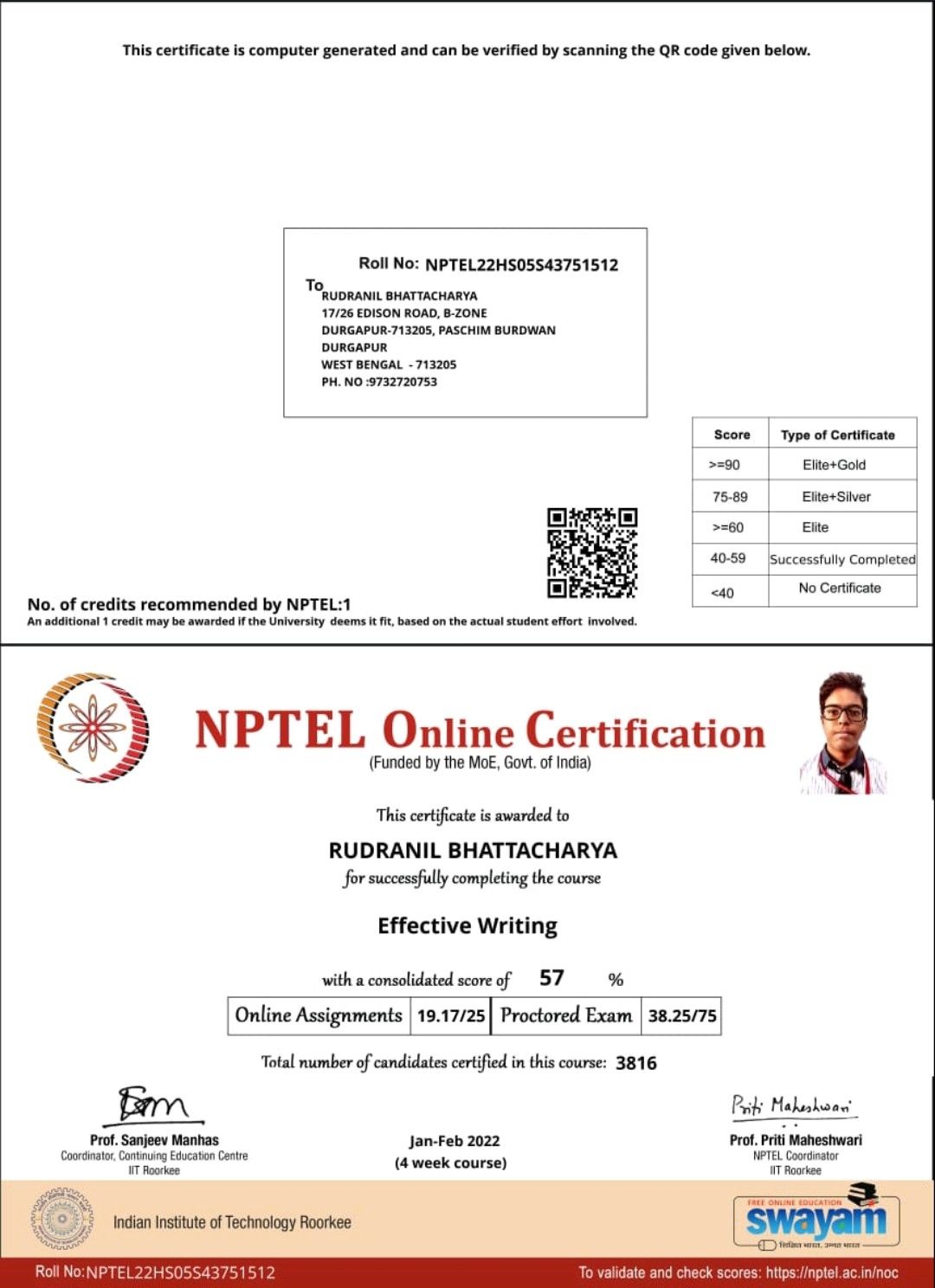 Rudranil Bhattacharya on LinkedIn: Effective Writing Moocs, NPTEL Skill ... Rudranil Bhattacharya on LinkedIn: Effective Writing Moocs, NPTEL Skill ...