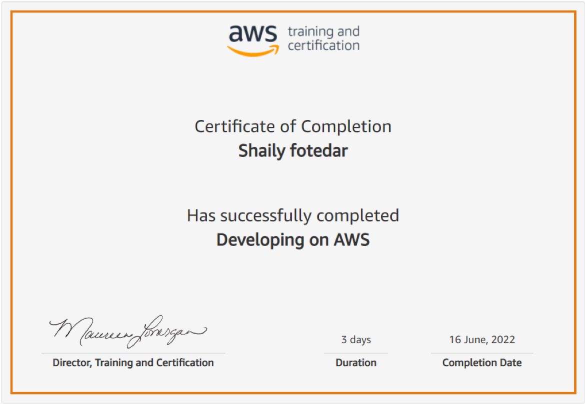 Shaily Fotedar on LinkedIn: #learning #aws Shaily Fotedar on LinkedIn: #learning #aws