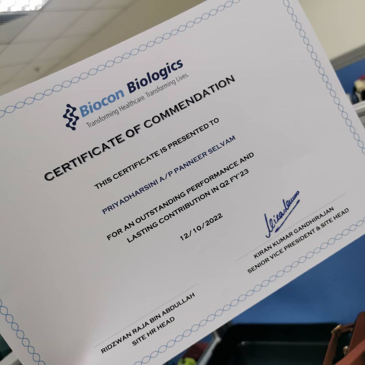 Priyadharsini Panneer Selvam on LinkedIn: Thank you Biocon Biologics ... Priyadharsini Panneer Selvam on LinkedIn: Thank you Biocon Biologics ...