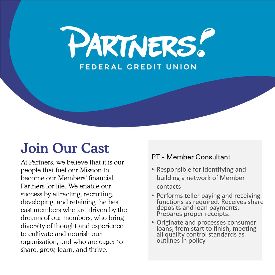 Partners Federal Credit Union on LinkedIn: A new opportunity to join ... Partners Federal Credit Union on LinkedIn: A new opportunity to join ...