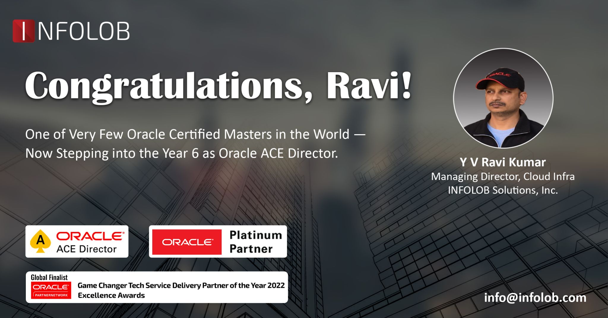 Infolob Solutions, Inc. on LinkedIn: INFOLOB's Ravi Kumar Enters Sixth ... Infolob Solutions, Inc. on LinkedIn: INFOLOB's Ravi Kumar Enters Sixth ...