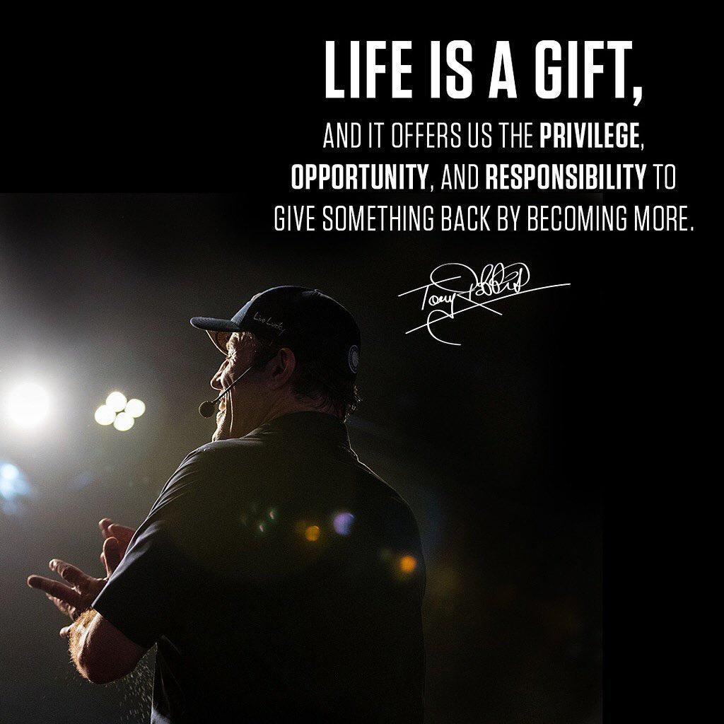 Tony Robbins on LinkedIn: “Life is a gift, and it offers us the ... Tony Robbins on LinkedIn: “Life is a gift, and it offers us the ...