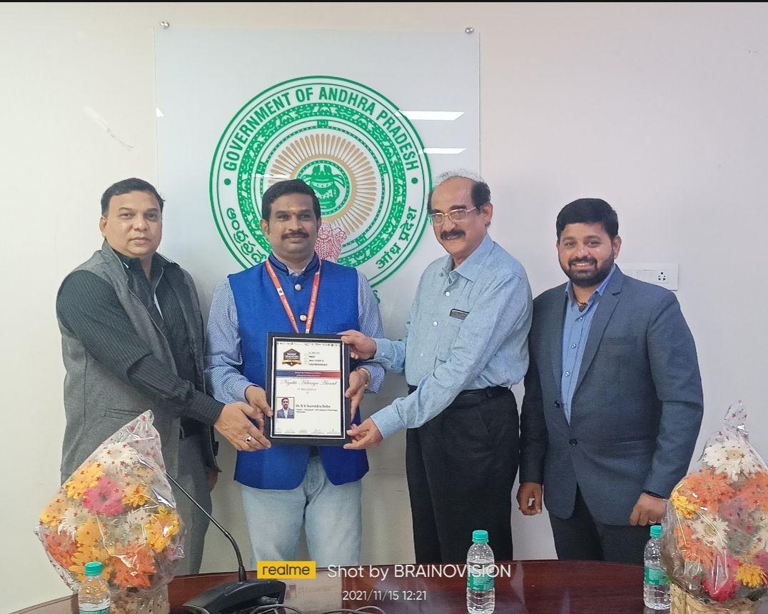 Dr.N.V. SURENDRA BABU on LinkedIn: BHARATH Education excellence award 2021 Dr.N.V. SURENDRA BABU on LinkedIn: BHARATH Education excellence award 2021