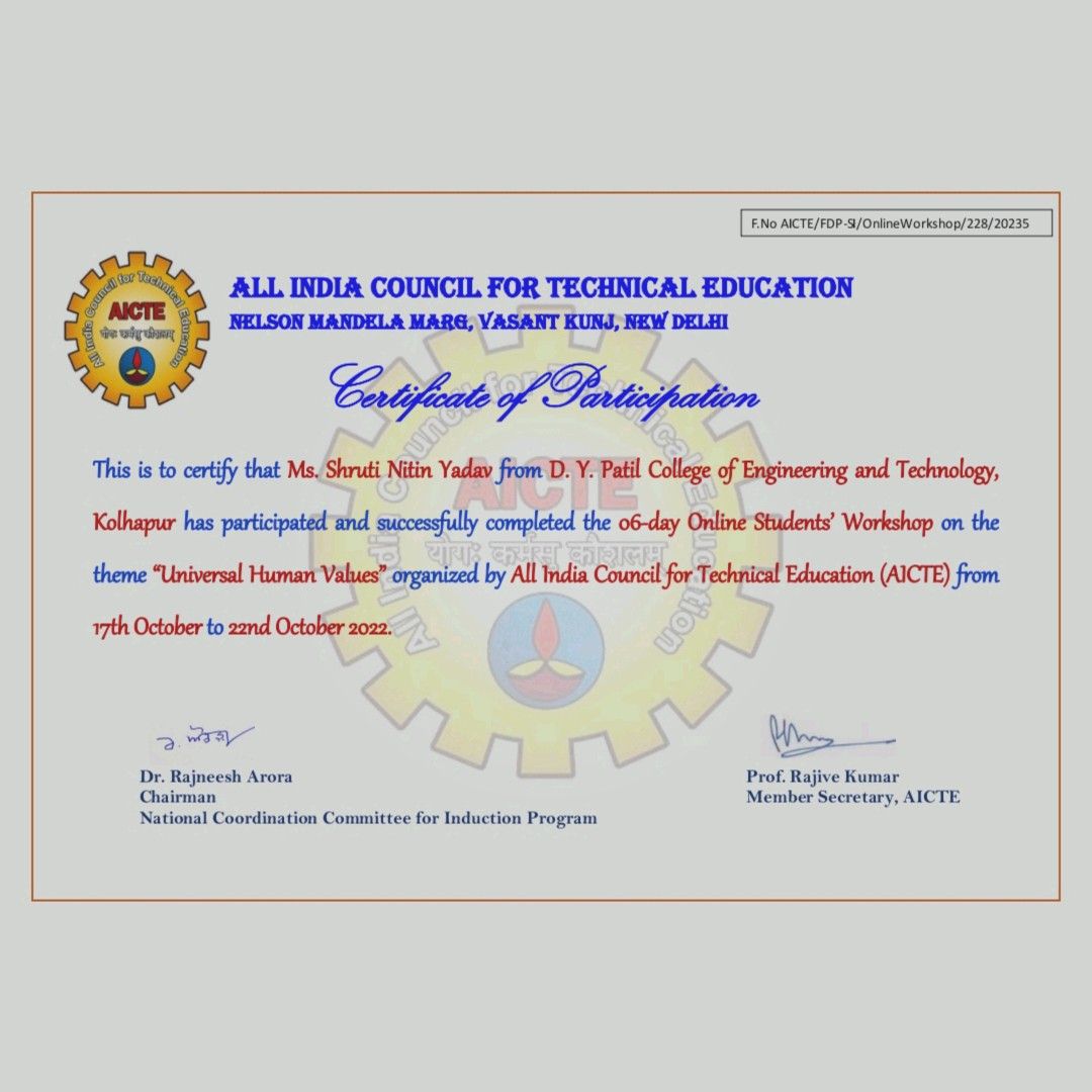 Shruti Yadav on LinkedIn: #students #aicte #onlineworkshop Shruti Yadav on LinkedIn: #students #aicte #onlineworkshop