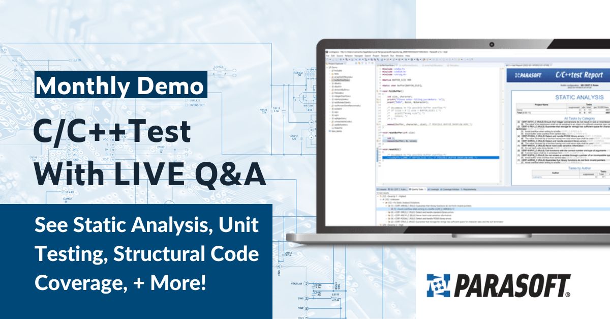 Parasoft on LinkedIn: See how Parasoft C/C++test saves development and ... Parasoft on LinkedIn: See how Parasoft C/C++test saves development and ...