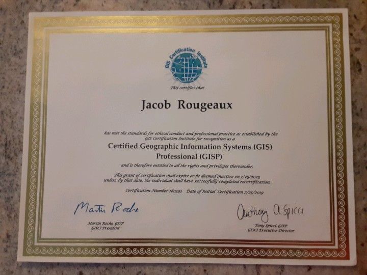 Jacob Rougeaux, GISP on LinkedIn: #gisp #gis #gisci Jacob Rougeaux, GISP on LinkedIn: #gisp #gis #gisci