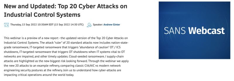 Andrew Ginter sur LinkedIn : #cyberattacks Andrew Ginter sur LinkedIn : #cyberattacks