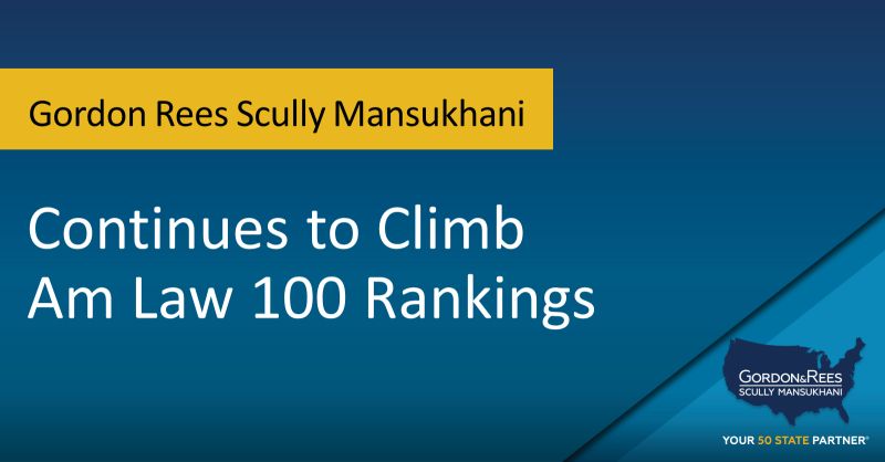 James Golicz on LinkedIn: Gordon Rees Scully Mansukhani Continues to ... James Golicz on LinkedIn: Gordon Rees Scully Mansukhani Continues to ...