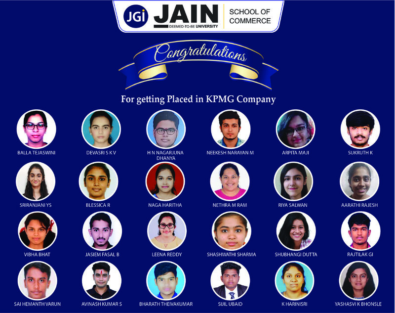 SHUBHANGI DUTTA on LinkedIn: Got placed in KPMG , Thank you Jain ... SHUBHANGI DUTTA on LinkedIn: Got placed in KPMG , Thank you Jain ...