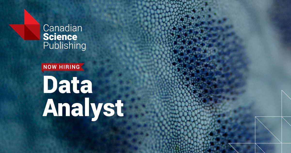 Canadian Science Publishing on LinkedIn: #NowHiring #hiring #DataScience Canadian Science Publishing on LinkedIn: #NowHiring #hiring #DataScience