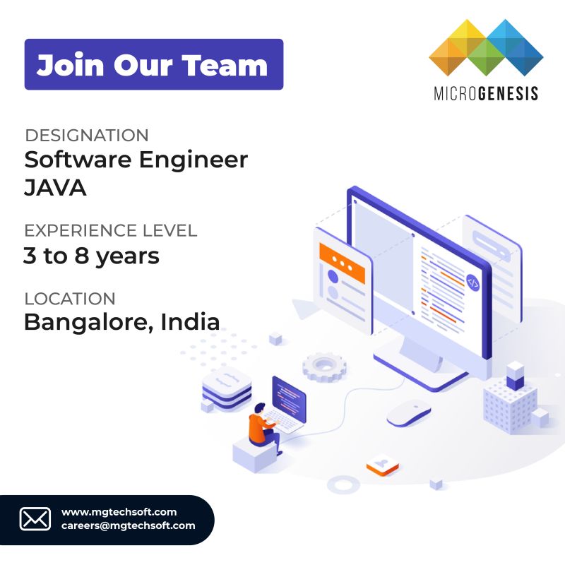 MicroGenesis Techsoft Pvt. Ltd. on LinkedIn: #java #hiring #wearehiring ... MicroGenesis Techsoft Pvt. Ltd. on LinkedIn: #java #hiring #wearehiring ...