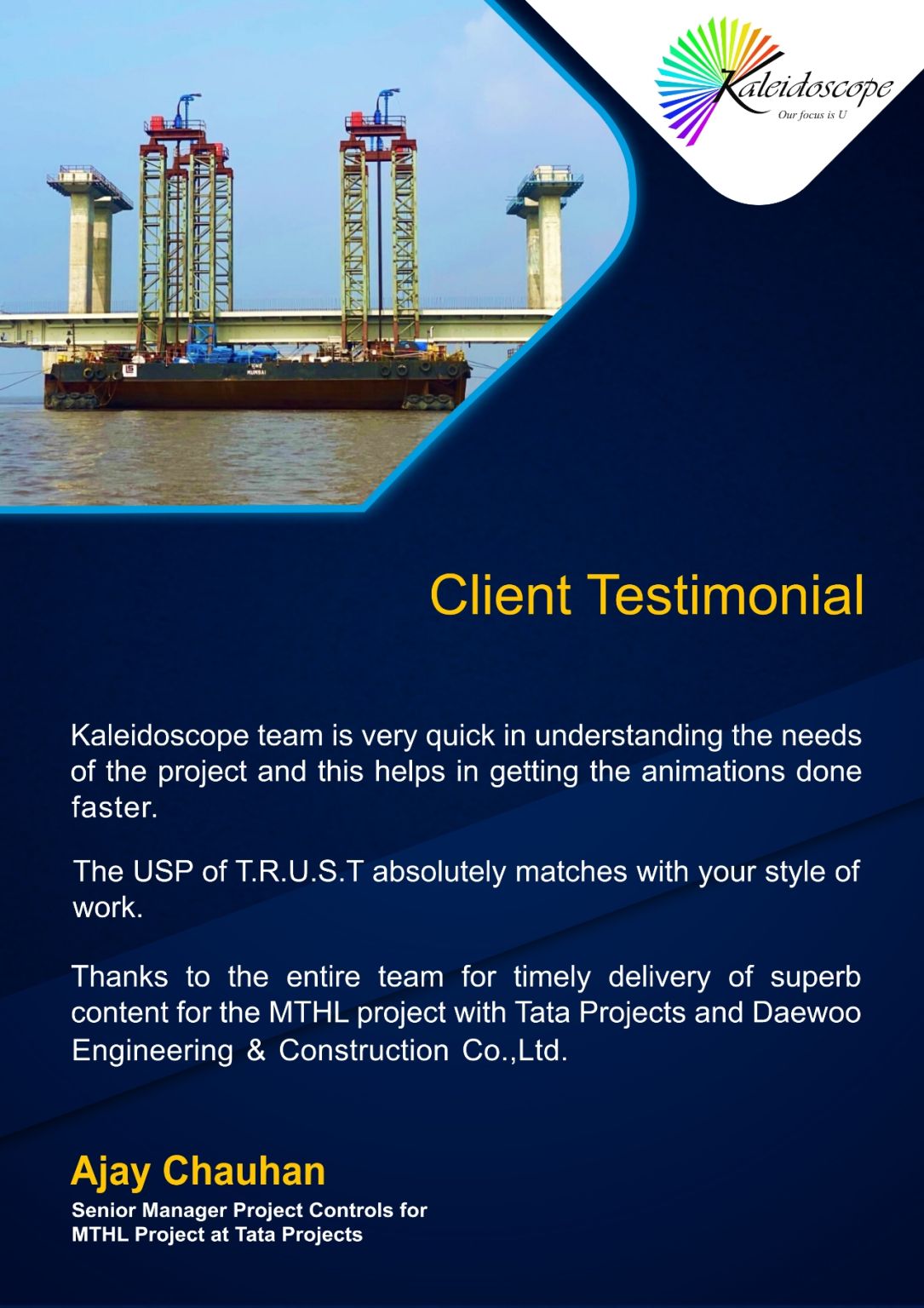 sujit sarkar on LinkedIn: #testimonial #mthl #bridges sujit sarkar on LinkedIn: #testimonial #mthl #bridges