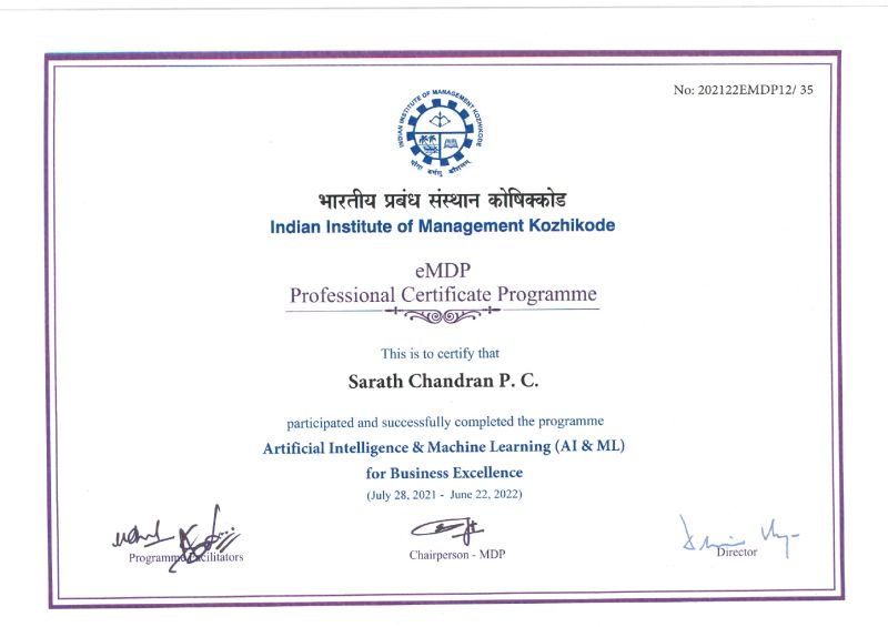 Sarath Chandran P C on LinkedIn: I'm delighted to announce that I ... Sarath Chandran P C on LinkedIn: I'm delighted to announce that I ...