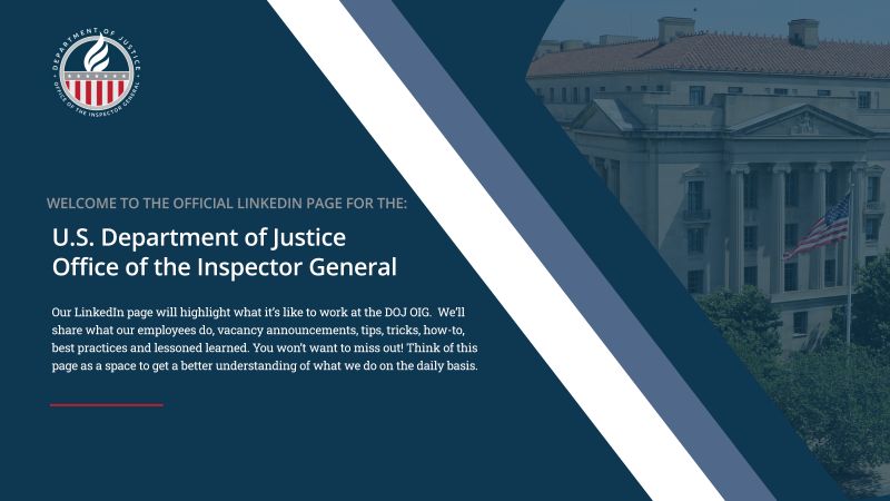 U.S. Department of Justice Office of the Inspector General on LinkedIn ... U.S. Department of Justice Office of the Inspector General on LinkedIn ...