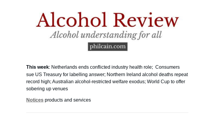 Alcohol Review - Issue 80, October 15th 2022 Alcohol Review - Issue 80, October 15th 2022
