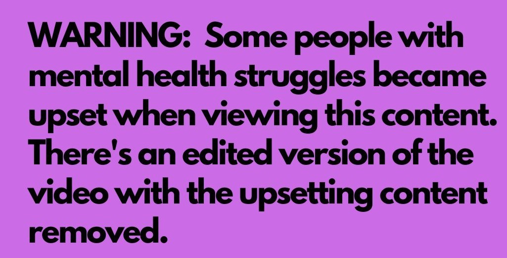 WE’VE BEEN CRITICISED FOR PUTTING TRIGGER WARNINGS ON SENSITIVE CONTENT ... WE’VE BEEN CRITICISED FOR PUTTING TRIGGER WARNINGS ON SENSITIVE CONTENT ...