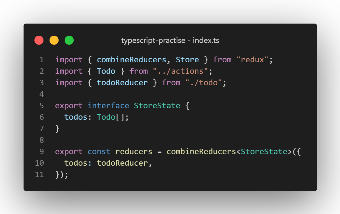 Redux with typescript Redux with typescript