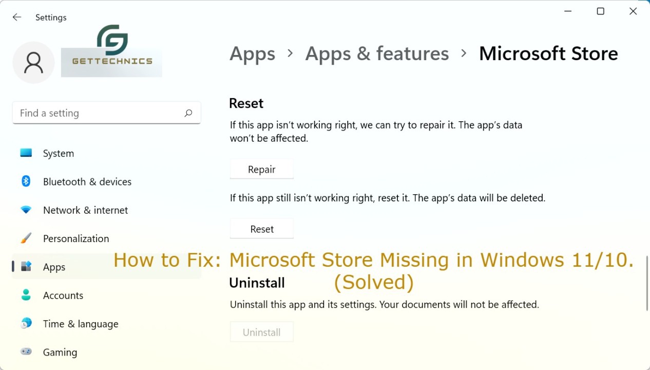How to Fix: Microsoft Store Missing in Windows 11/10. (Solved) How to Fix: Microsoft Store Missing in Windows 11/10. (Solved)